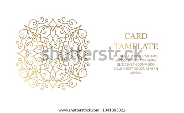 Ornate Decor Border Invitation Card Logo: เวกเตอร์สต็อก (ปลอดค่า ...