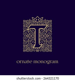 Ornate Elegant Monogram Design Single Letter Stock Vector (Royalty Free ...