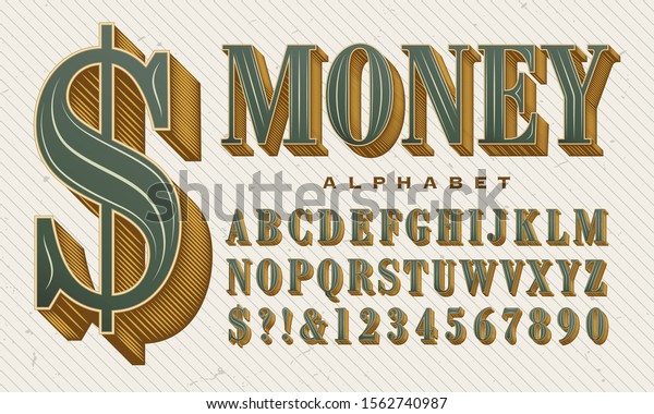 3,112 Bill Money Font Images, Stock Photos & Vectors | Shutterstock