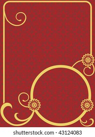 Ornate Floral Page Design Vector Image Stock Vector (Royalty Free ...