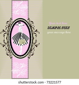 Ornate Vector Frames Girl Stock Vector (Royalty Free) 73221577 ...