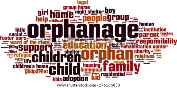 Orphanage Word Cloud Concept Vector Illustration Stock Vector (Royalty ...
