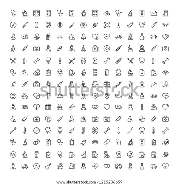 Orthodontic Icon Set Collection Vector Symbols Stock Vector (Royalty ...
