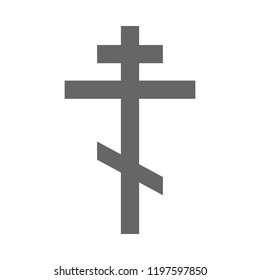 Orthodox Cross Slanted Crossbar Vector Stock Vector (Royalty Free ...
