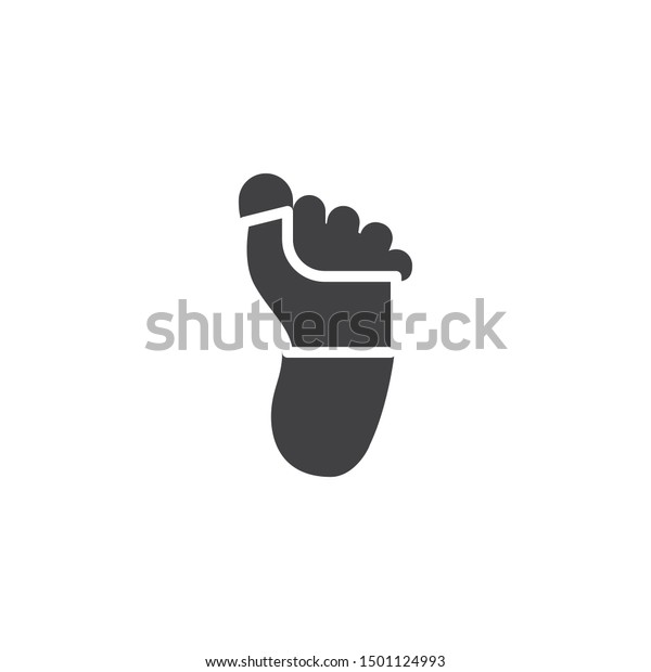 Orthopedic Foot Brace Vector Icon Filled Stock Vector (Royalty Free ...
