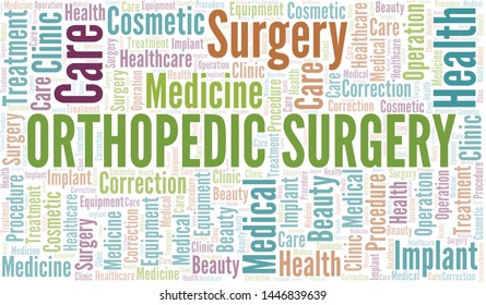 Orthopedic Surgery Word Cloud Vector Made Stock Vector (Royalty Free ...