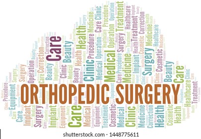 Orthopedic Surgery Word Cloud Vector Made Stock Vector (Royalty Free ...