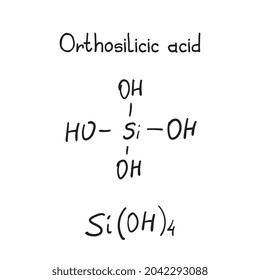 32 Orthosilicic acid Images, Stock Photos & Vectors | Shutterstock