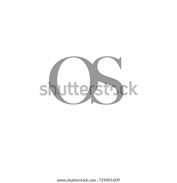 Os Letter Logo Icon Vector Element Stock Vector (Royalty Free ...