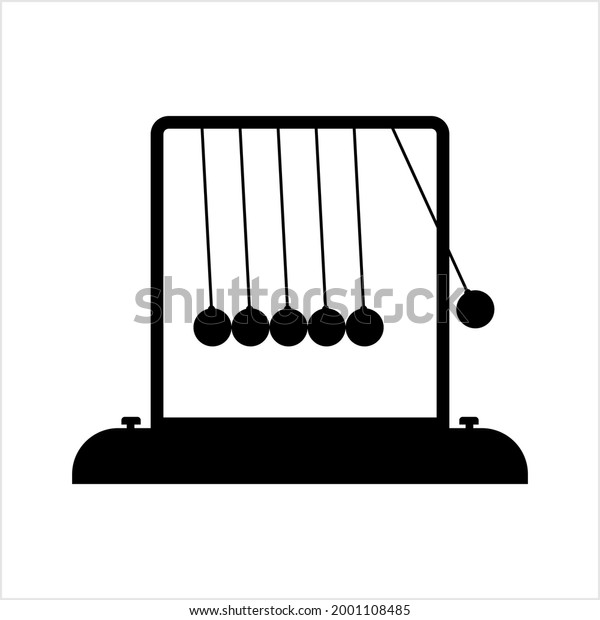 Oscillation Icon Conservation Momentum Physics Science Stock Vector ...