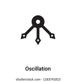 Oscillation Icon Vector Isolated On White Stock Vector (Royalty Free ...