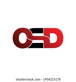 Osd Letter Monogram Logo Design Vector Stock Vector (Royalty Free ...