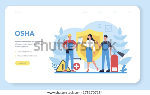 Osha Concept Web Banner Landing Page Stock Vector (Royalty Free ...