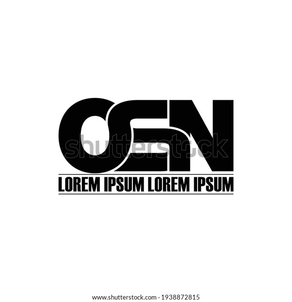 Osn Letter Monogram Logo Design Vector Stock Vector (Royalty Free ...