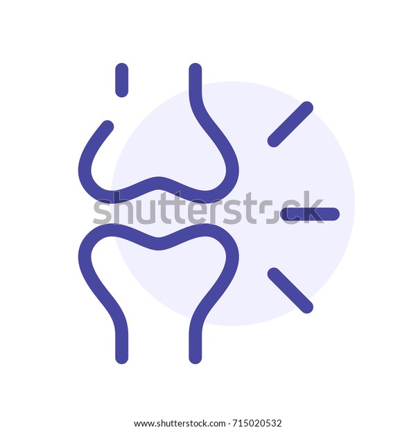 Osteoporosis Vector Icon Abstract Bones Joint Stock Vector (Royalty ...