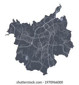 Ostrava Map Detailed Vector Map Ostrava Stock Vector (Royalty Free ...
