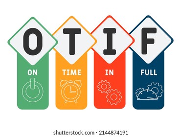 Otif On Time Full Acronym Business Stock Vector (Royalty Free ...