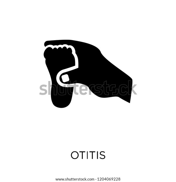 Otitis Icon Otitis Symbol Design Diseases: เวกเตอร์สต็อก (ปลอดค่า ...