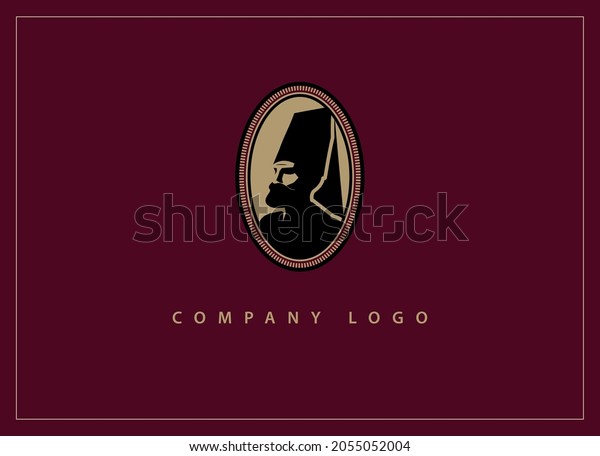 Ottoman Portrait Logo Vector Illustration Stock Vector (Royalty Free ...