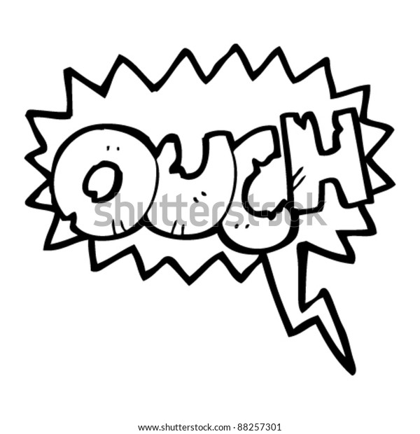 Ouch Speech Bubble Cartoon Stock Vector (Royalty Free) 88257301 ...