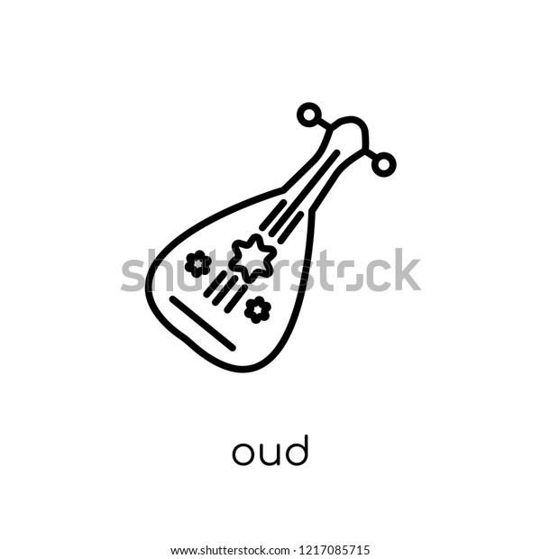 Oud Icon Trendy Modern Flat Linear Stock Vector (Royalty Free ...