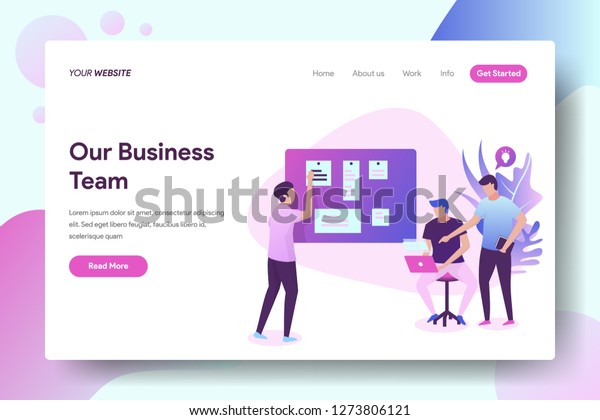 Our Business Team Vector Illustration Concept Stock Vector (Royalty ...
