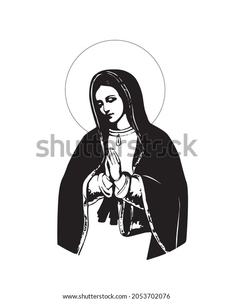 Our Lady Guadalupe Vector Virgin Mary Stock Vector (Royalty Free ...