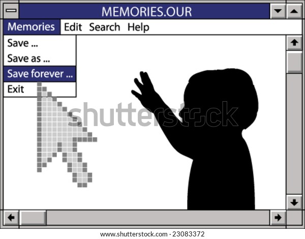 Our Memories Save Forever Stock Vector (Royalty Free) 23083372 ...