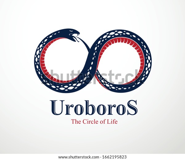 Ouroboros Snake Shape Infinity Symbol Endless Stock Vector (Royalty ...