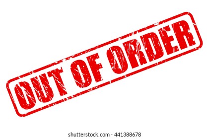 Out Order Red Stamp Text On Stock Vector (Royalty Free) 441388678 ...