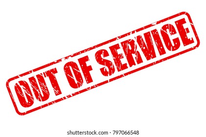 Out Service Red Stamp Text On Stock Vector (Royalty Free) 797066548 ...