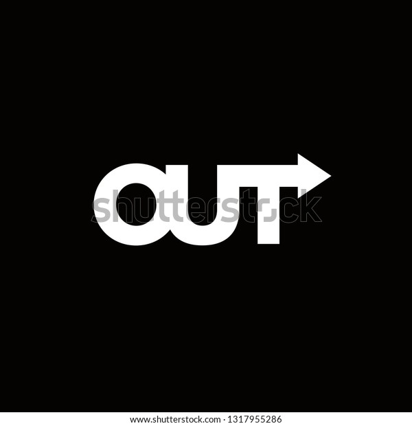 Out Symbol Logo Icon Template Stock Vector (Royalty Free) 1317955286 ...