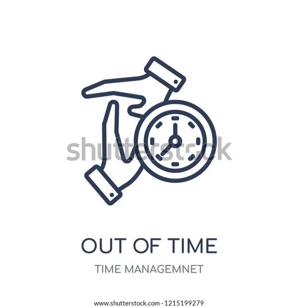 Out Time Icon Out Time Linear Stock Vector (Royalty Free) 1215199279 ...