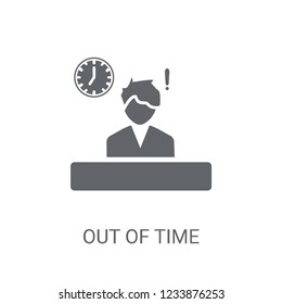 Out Time Icon Trendy Out Time Stock Vector (Royalty Free) 1233876253 ...