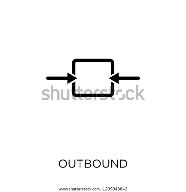 Outbound Icon Outbound Symbol Design Architecture Stock Vector (Royalty ...