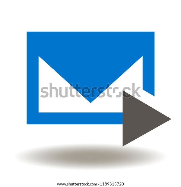 Outbox Mail Icon Vector Envelope Email Stock Vector (Royalty Free ...