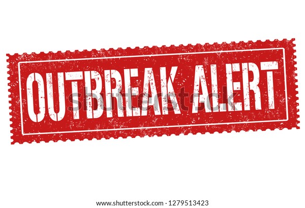 Outbreak Area Sign Stamp On White Stock Vector (Royalty Free ...