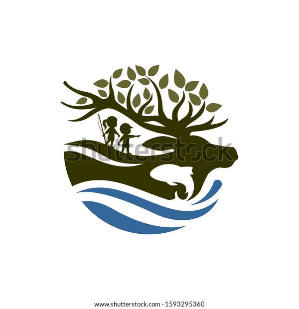 Outdoor Childrens Activities Logo Vector Stock Vector (Royalty Free ...