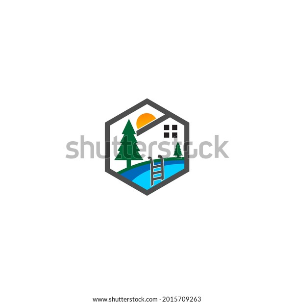 Outdoor Living Logo Design Simple Stock Vector (Royalty Free ...