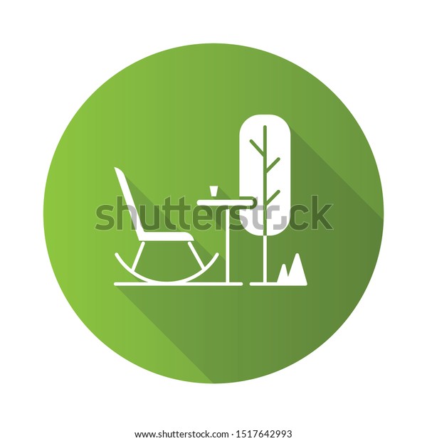 Outdoor Space Green Flat Design Long Stock Vector (Royalty Free ...