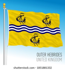 Outer Hebrides Islands Official Flag Scotland Stock Vector (Royalty ...