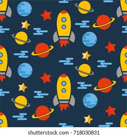 Outer Space Trip Planets Space Ship Stock Vector (Royalty Free) 769493734