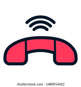 Outgoing Call Icon Signal Stock Vector (Royalty Free) 1480914422