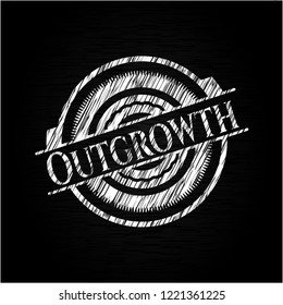 Outgrowth Written Chalkboard Texture Stock Vector (Royalty Free ...