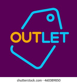 Outlet Sale Stock Vector (Royalty Free) 460389826 | Shutterstock