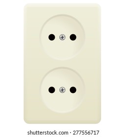 Outlet Vector Illustration Isolated On White Stock Vector (Royalty Free ...