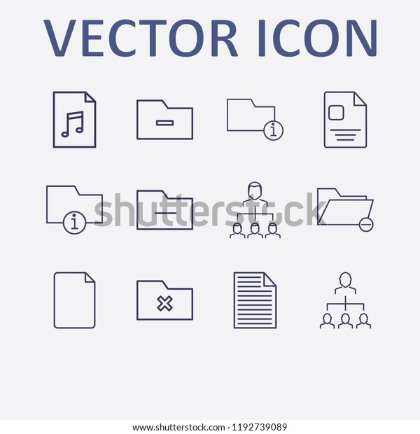 Outline 12 Messy Icon Set Document Stock Vector (Royalty Free ...