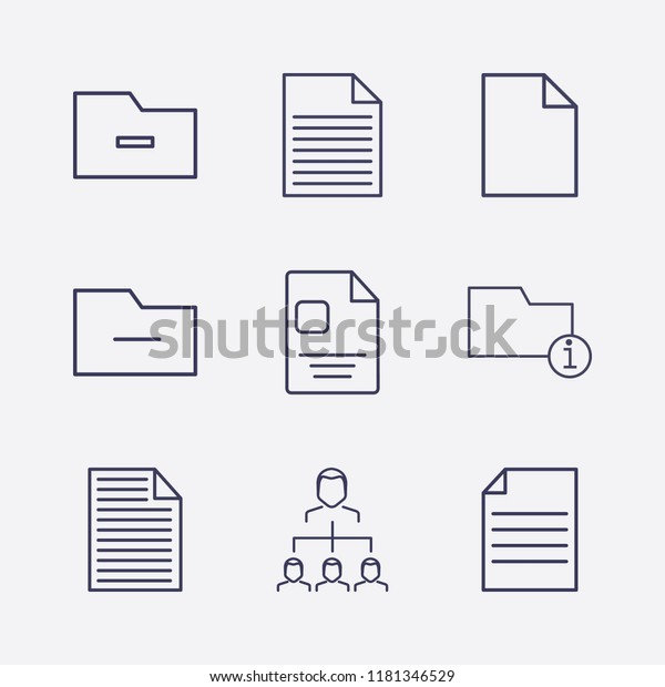 Outline 9 Messy Icon Set Document Stock Vector (Royalty Free ...