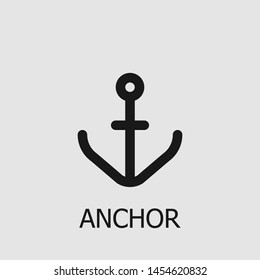 Outline Anchor Vector Icon Anchor Illustration Stock Vector (Royalty ...