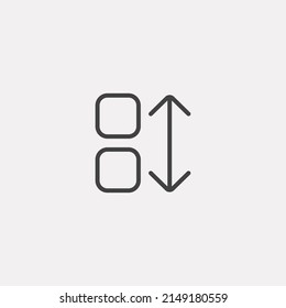 Outline Apps Sort Icon Sign Vectorsymbol Stock Vector (Royalty Free ...